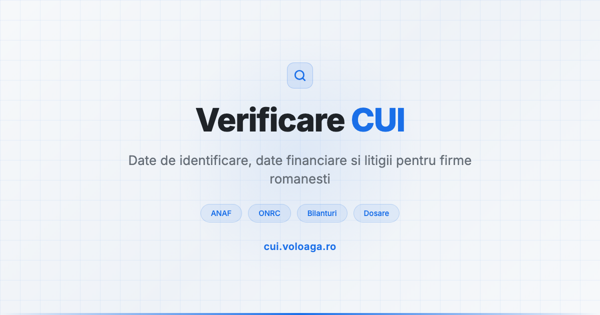 Verificare firme, date fiscale si dosare pe rol